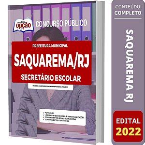 Apostila Concurso Rio Claro Rj Secret Ria Escolar Solu O Cursos E