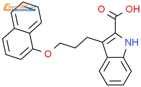 1072899 39 8 3 3 萘 1 基氧基 丙基 1H 吲哚 2 羧酸化学式结构式分子式mol 960化工网