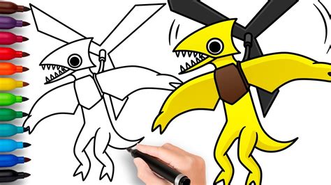 HOW TO DRAW YELLOW Rainbow Friends Chapter 2 Easy Step By Step