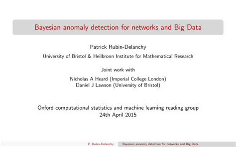 pdf bayesian anomaly detection for networks and big data dokumen tips