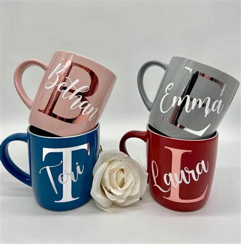 Taza Personalizada Taza Inicial Y Con Nombre Nombre Personalizado