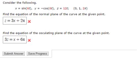 solved consider the following x sin 6t y cos 6t