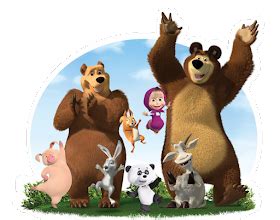Mamá Decoradora Masha y el Oso PNG descarga gratis