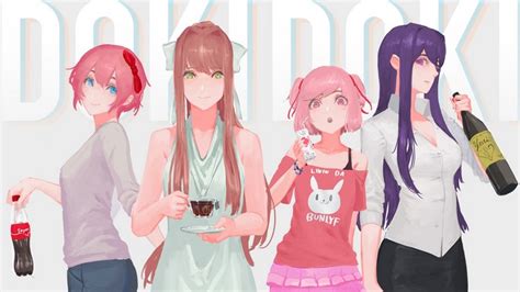 Sayori Doki Doki Literature Club Natsuki Doki Doki Literature Club Green Eyes Doki Doki