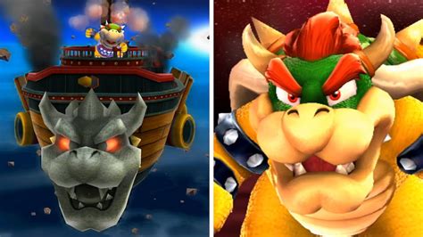 Super Mario Galaxy All Bowser Bowser Jr Boss Battles YouTube