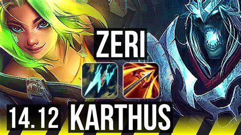 Zeri Karma Vs Karthus Bard Adc Legendary Rank Zeri
