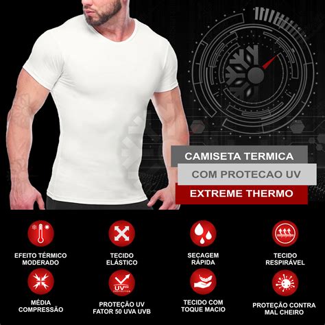 Camisa Térmica Proteção UV Manga Curta Extreme Thermo Extreme Thermo