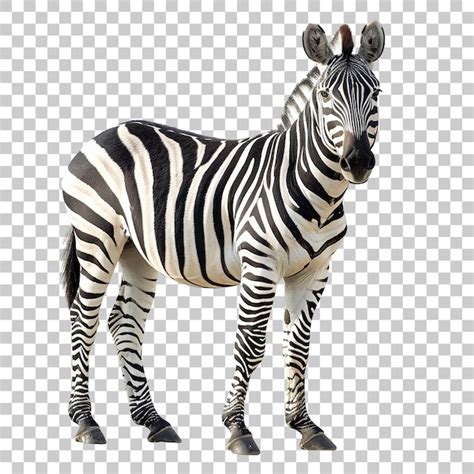 Premium PSD Zebra Isolated On Transparent Background