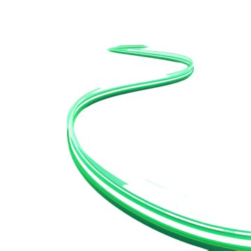 Green Glowing Neon Curved Line Glowing Neon Curved Png Transparent