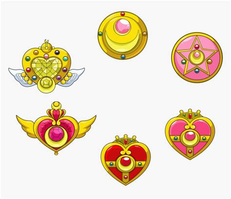 Image By Pawpaanparavi Sailor Moon All Brooches Hd Png Download Kindpng
