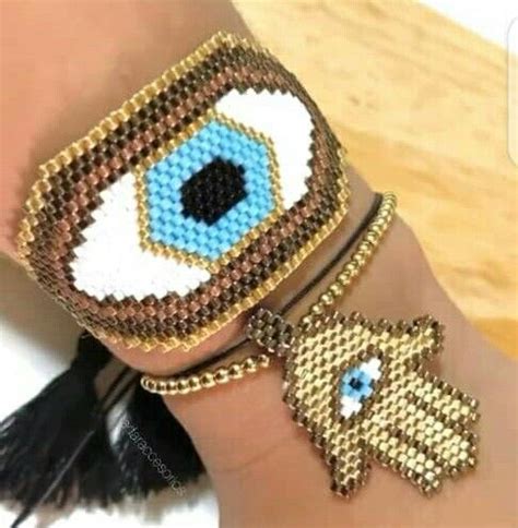 Pin de Zenaida Depablos en Brazaletes en Degradé Pulseras tejidas