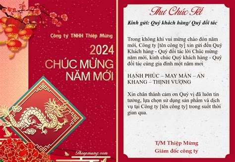 Viết thư chúc tết 2024 cho khách hàng trực tuyến Viết thư Thiệp
