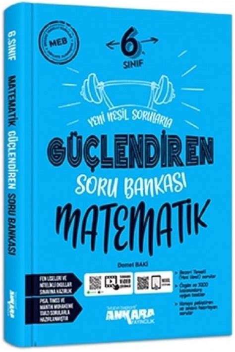 Ankara Yayıncılık 6 Sınıf Güçlendiren Matematik Soru Bankası Fiyatı