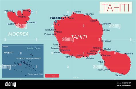 Carte Detaillee De Tahiti Info Voyage Carte Plan