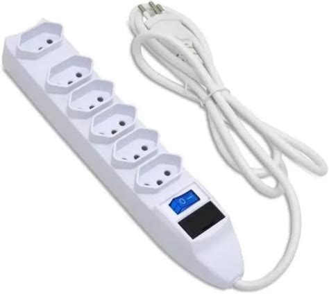 Extensão 5m Régua de Energia 5 Tomada Filtro de Linha Bivolt Amazon
