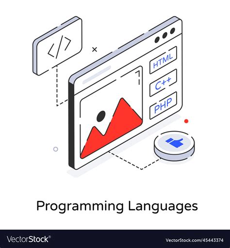 Programming Languages Royalty Free Vector Image