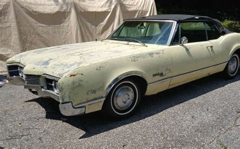 425 V8 Power 1967 Oldsmobile Delmont 88 Convertible Barn Finds