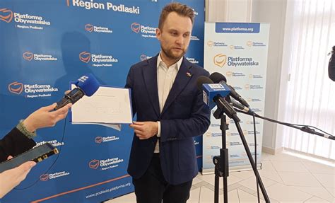 Białystok Poseł Krzysztof Truskolaski apeluje do premiera Mateusza