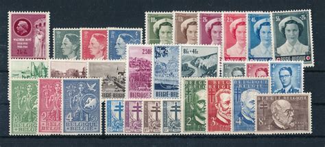 Bélgica 1953 Volumen completo de sellos MNH Europost Filatelia y