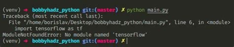 ModuleNotFoundError No Module Named Tensorflow In Python Bobbyhadz