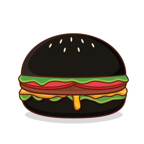 Premium Vector Hamburger Vector Cheese Burger Cartoon Vector