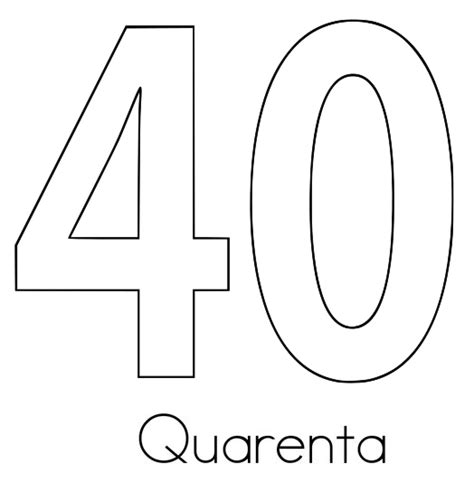 Blog de Geografia Número 40 Desenho para Imprimir e Colorir