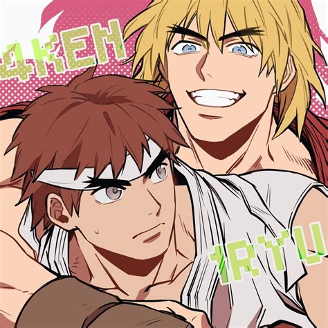 Ryu And Ken Masters Street Fighter Drawn By Yuiofire Danbooru