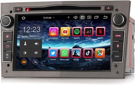 Erisin 8 Core 4GB 64GB Android 13 Autoradio Bluetooth Per Opel Astra H