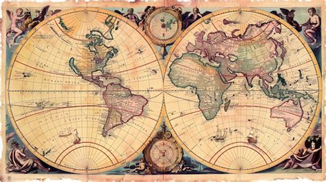 Este Es Un Antiguo Mapa Del Mundo Es Un Mapa Detallado Y Preciso Del