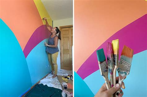 Punky Brewster Inspired Bedroom Mural Oh Yay Studio Color
