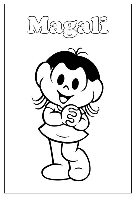 Desenhos Da Magali Para Colorir Bora Colorir