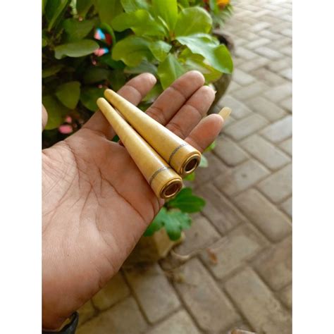 Jual Once Pipa Kayu Kemuning Gading Motif Timah Shopee Indonesia