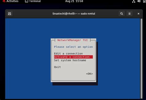 How To Set Static IP Address On RHEL 9