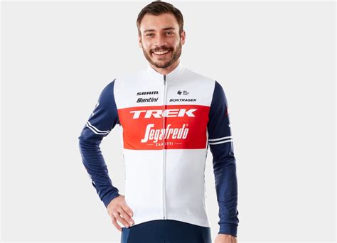 Santini 2021 Trek Segafredo Men S Team Replica LS Race Cycling Jersey
