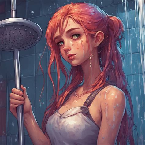 Girl Taking Shower By Alfas4 On Deviantart