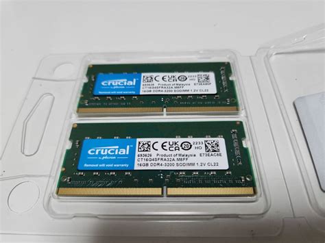 Yahoo オークション Crucial ノートPC用増設メモリ 32GB 16GBx2枚 D