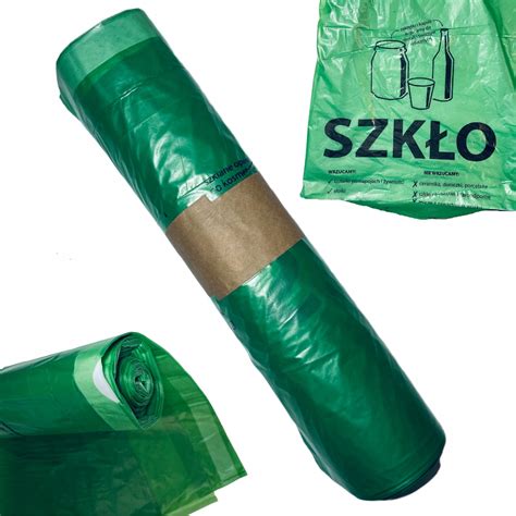 WORKI SZKŁO 120L ZIELONE Z TAŚMĄ SEGREGACJI ŚMIECI 11341542087