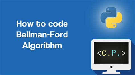 bellman ford algorithm dynamic programming algorithms in python part 3 youtube