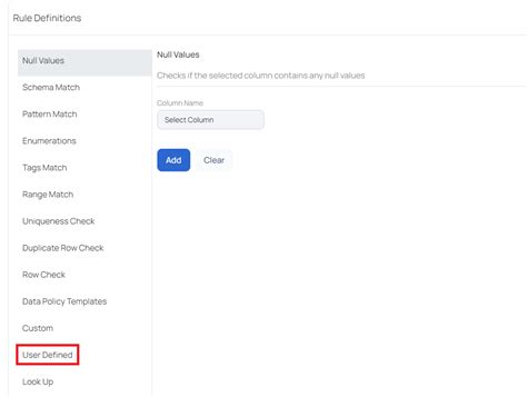 Lookup Data Quality Policy Rule Torch