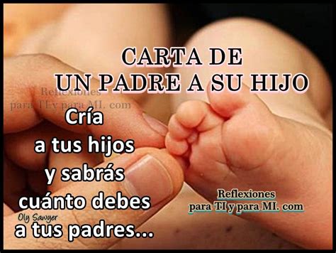 Reflexiones Para Ti Y Para M Carta De Un Padre A Su Hijo Cr A A