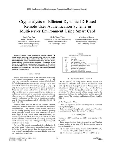 pdf cryptanalysis of the mutual authentication and key agreement protocol with smart cards for