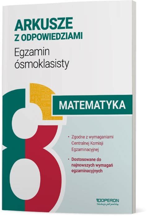 Egzamin ósmoklasisty 2024 Matematyka arkusze Bazar Rolny NOWE
