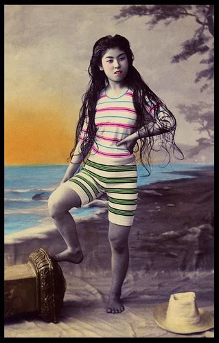 Japanese Swimsuit Girls Meiji Era Bathing Beauties Of Ol Flickr