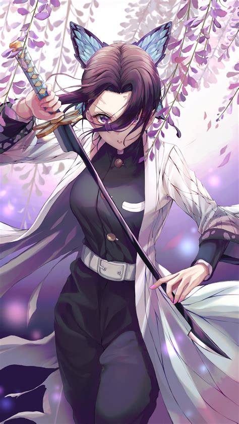 Shinobu Kocho Katana Kimetsu No Yaiba 4k HD Phone Wallpaper Rare