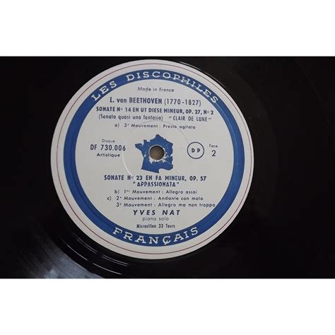 Les Sonates De Beethoven By Beethoven Yves Nat LP Gatefold With
