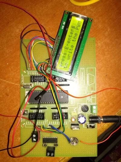 Gsm Based Dc Motor Speed Control Using Pic Microcontroller • Tech Projects
