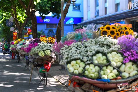 Thu Hà Nội đẹp nao lòng trên những chiếc xe hoa chở mùa qua phố Báo