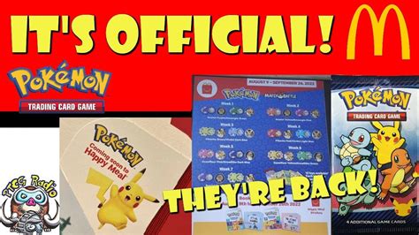 Pokemon Cards ARE Coming Back To McDonalds CONFIRMED It S So Close