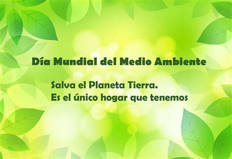 D A Mundial Del Medio Ambiente Imagenes Frases Tarjetas Y Mensajes