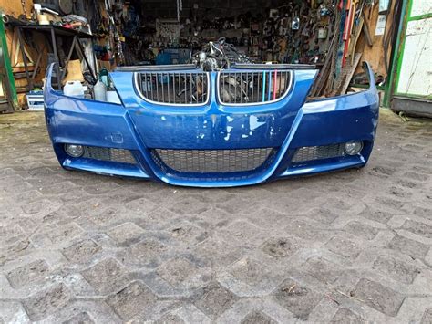 Zderzak przód BMW E90 E91 M PAKIET PDC LE MANS BLAU Oryginalny Wieluń